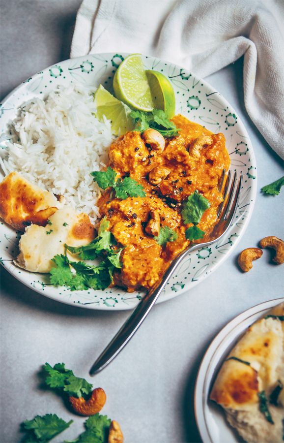 Vegan ‘butter chicken’ from Jackfruit and Blue Ginger by Sasha Gill