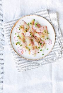 Sea Bream Carpaccio from Japanese Food Made Easy by Aya Nishimura
