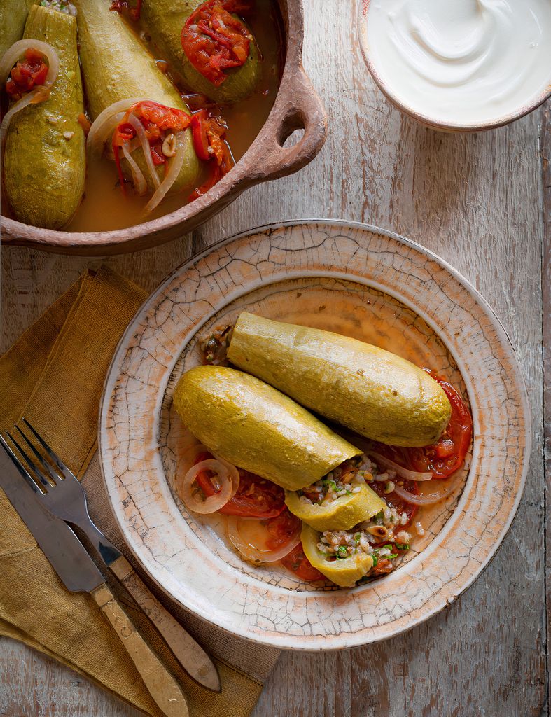 Courgettes Stuffed with Herbed Rice from The Jewelled Kitchen by ...