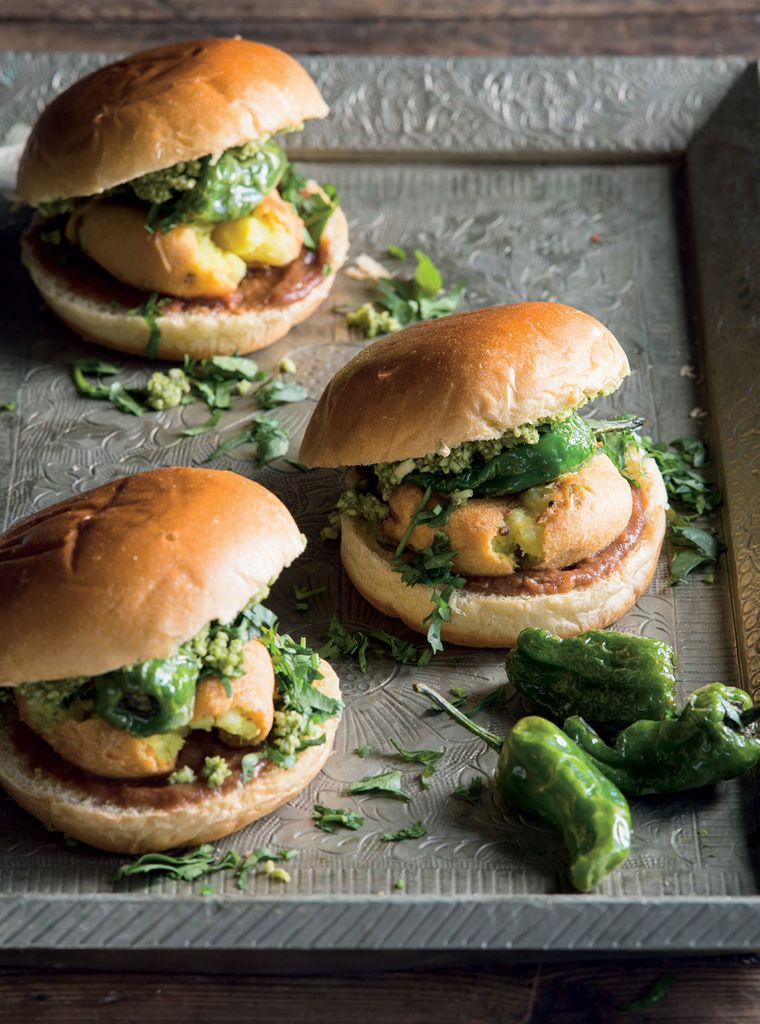 Vada pav from Lands of the Curry Leaf by Peter Kuruvita