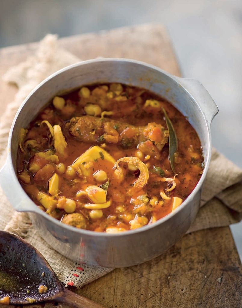 Chocos con Garbanzos from MoVida Rustica: Spanish Traditions and ...