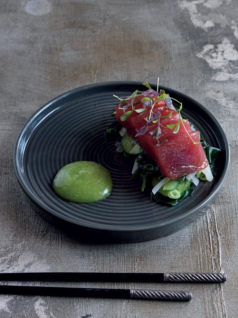 Sashimi of Tuna with Sweet Wasabi, Soy Ginger Dressing from Mr Hong by ...