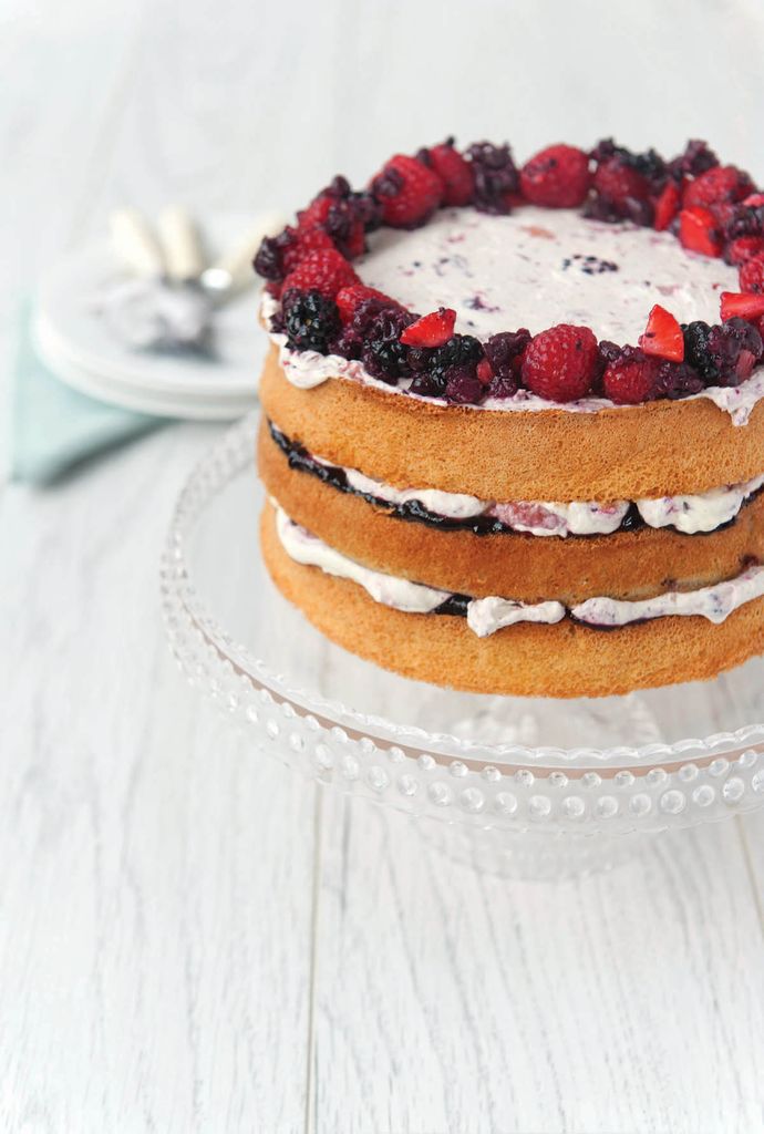 Summer Fruit Genoise from The Pink Whisk Guide to Cake Making by Ruth ...