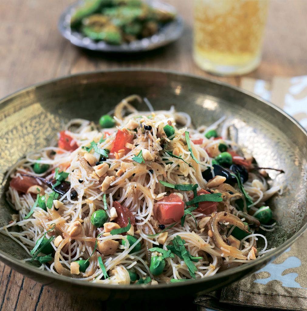 Rice vermicelli with peas from The Complete Indian Regional Cookbook ...